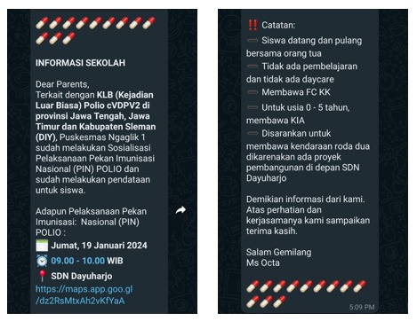 Sub PIN Polio untuk Dimas